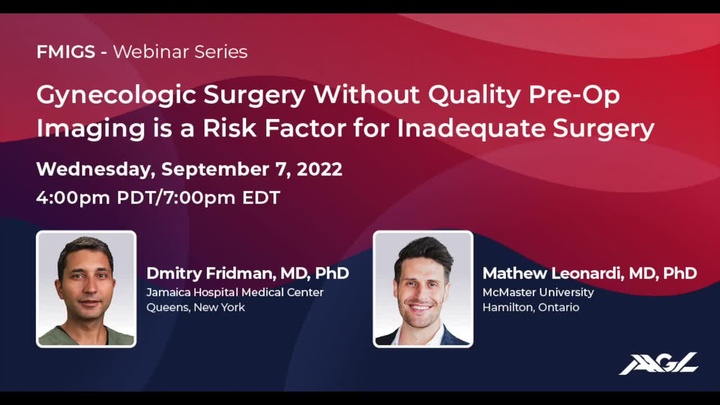 Gynecologic Surgery Without Quality Pre-Op Imaging is a Risk Factor for ...