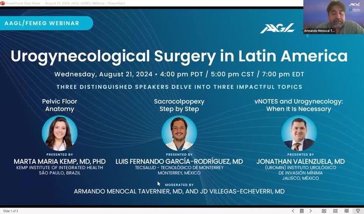 AAGL/FEMEG Webinar: Urogynecological Surgery in Latin America ...
