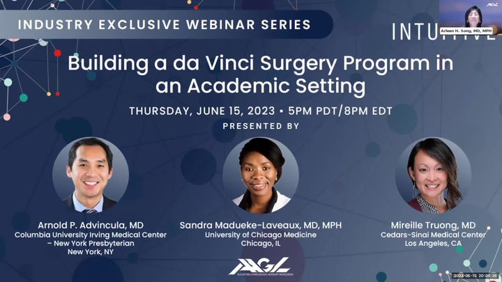 Building a da Vinci Surgery Program in an Academic Setting - SurgeryU ...