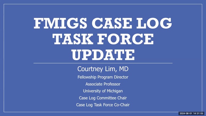 ACGME Case Log Update - SurgeryU by AAGL
