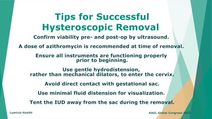 Hysteroscopic Removal of Iuds in Pregnancy: Considerations and Tips for ...