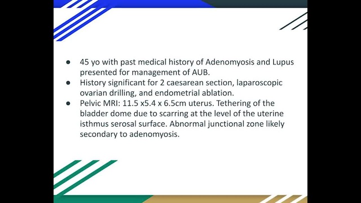 Dissection Techniques for Dense Adhesions between Uterus, Bladder, and ...
