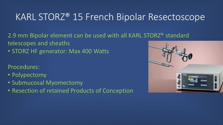 Resection of Intra-uterine Pathology with 15 French Resectoscope (5mm ...