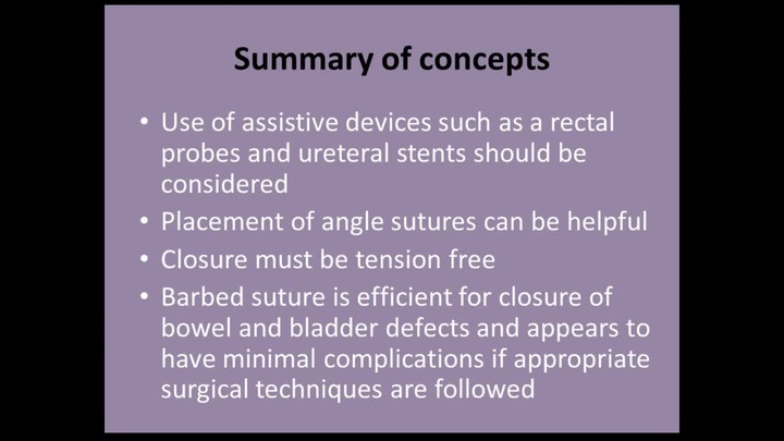 A New Application for Barbed Suture: Repair of Cystotomy and Enterotomy ...