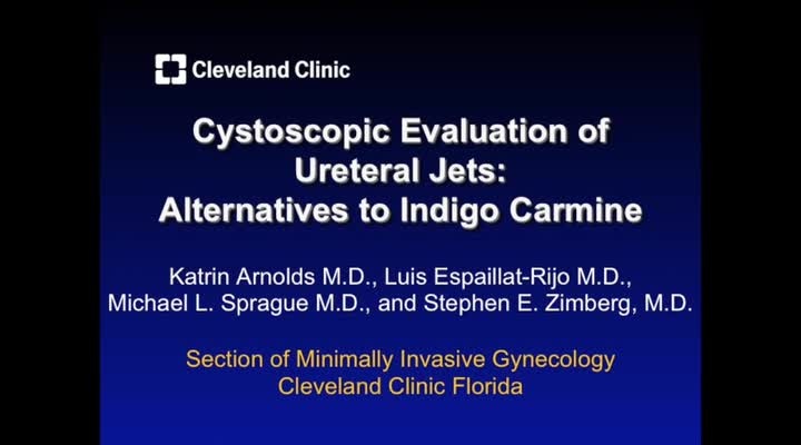 Cystoscopic Evaluation of Ureteral Jets: Alternatives to Indigo Carmine ...